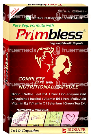 Primbless Capsule 10 - Uses, Side Effects, Dosage, Price | Truemeds