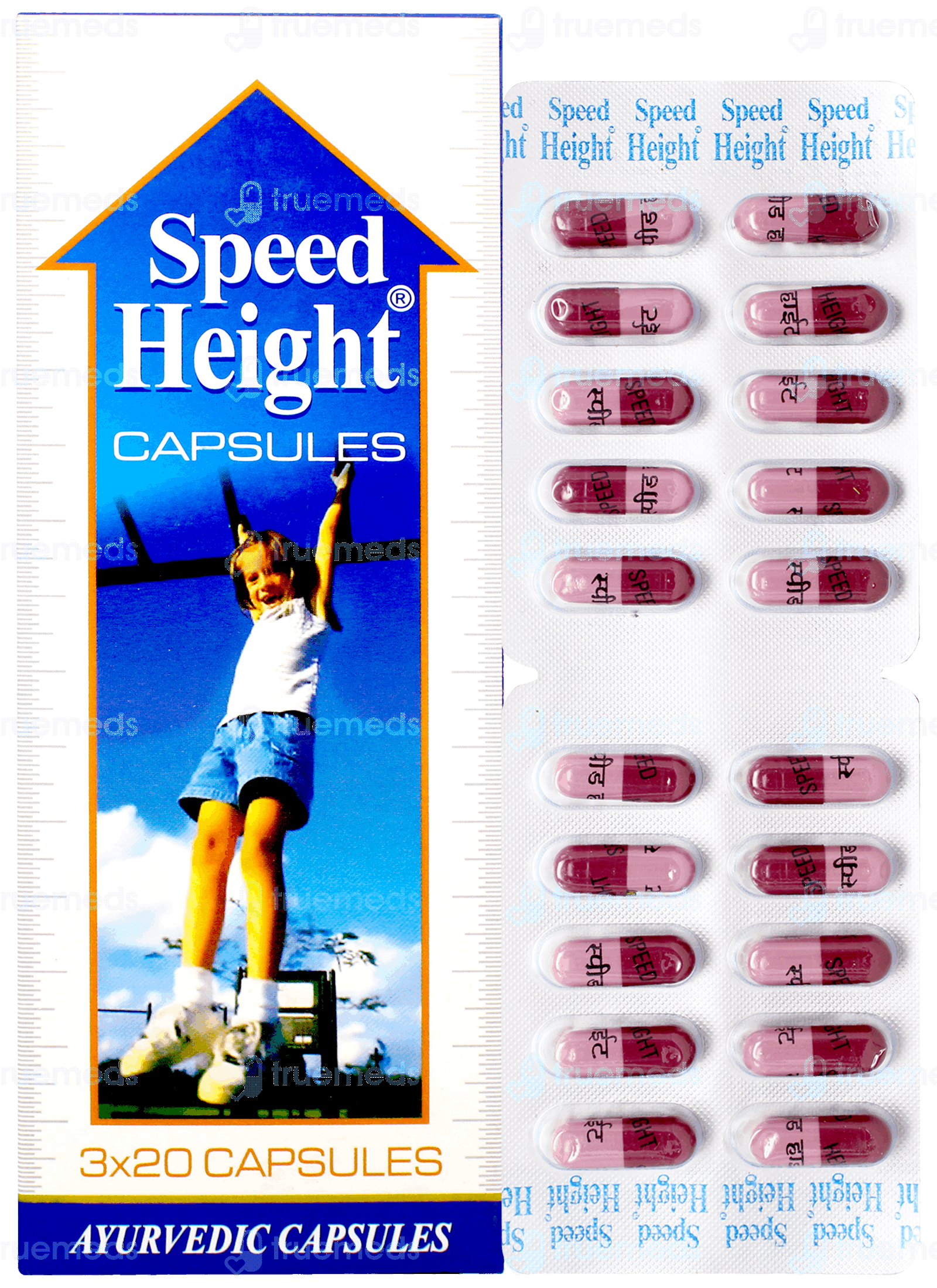 Speed Height Capsule 20 - Uses, Side Effects, Dosage, Price | Truemeds