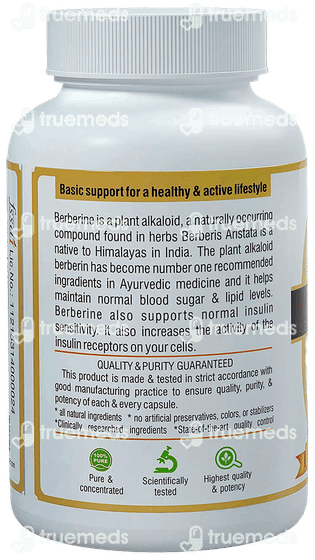 Good Health Berberine Veg Capsule 60 - Uses, Side Effects, Dosage ...