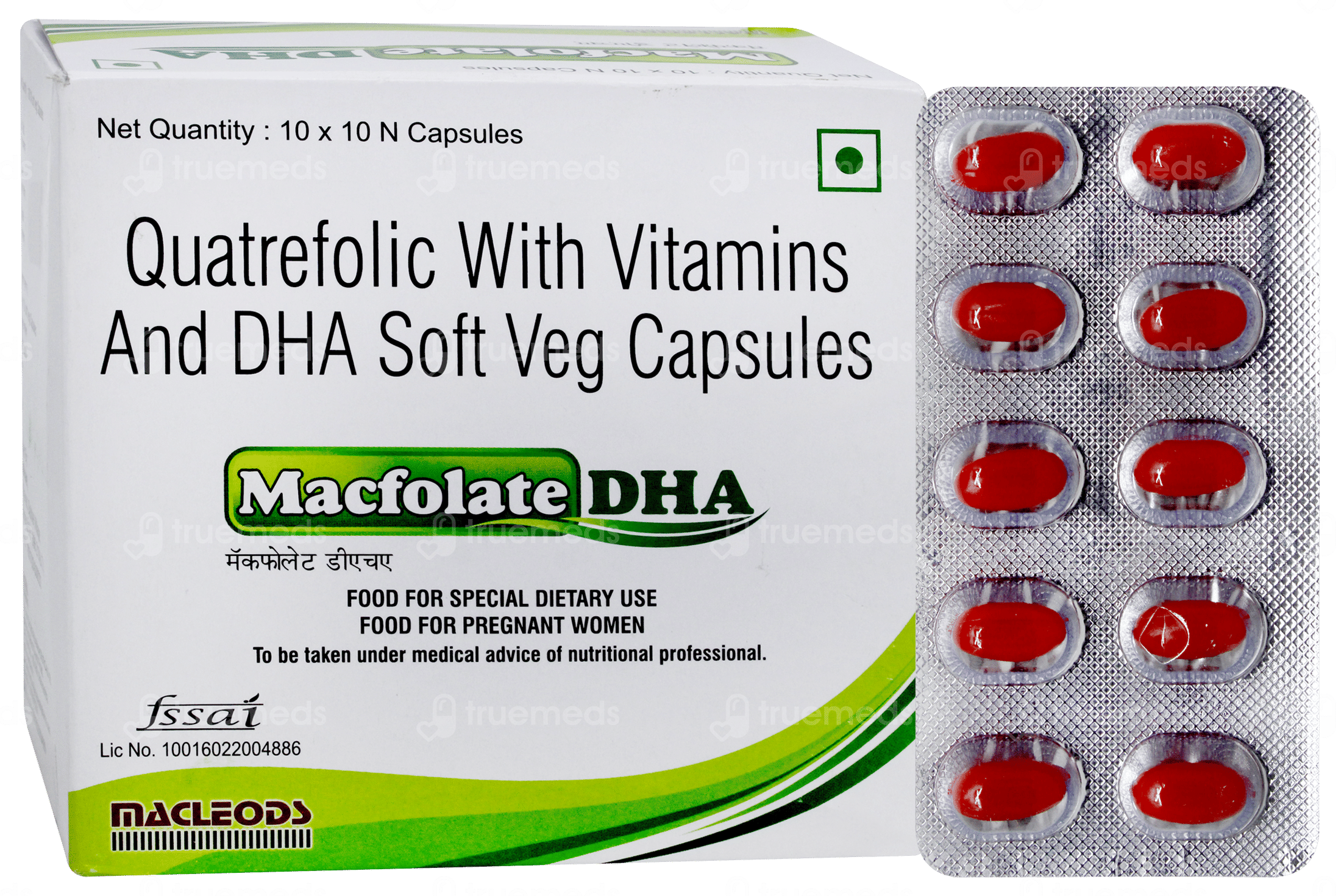 Macfolate Dha Capsule 10 - Uses, Side Effects, Dosage, Price | Truemeds