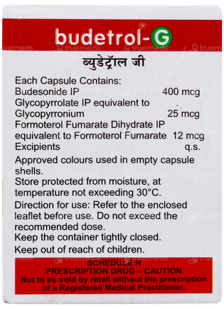 Budetrol G Capsule 30 - Uses, Side Effects, Dosage, Price | Truemeds
