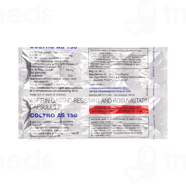 Coltro As 150 Mg Capsule 10 - Uses, Side Effects, Dosage, Price | Truemeds