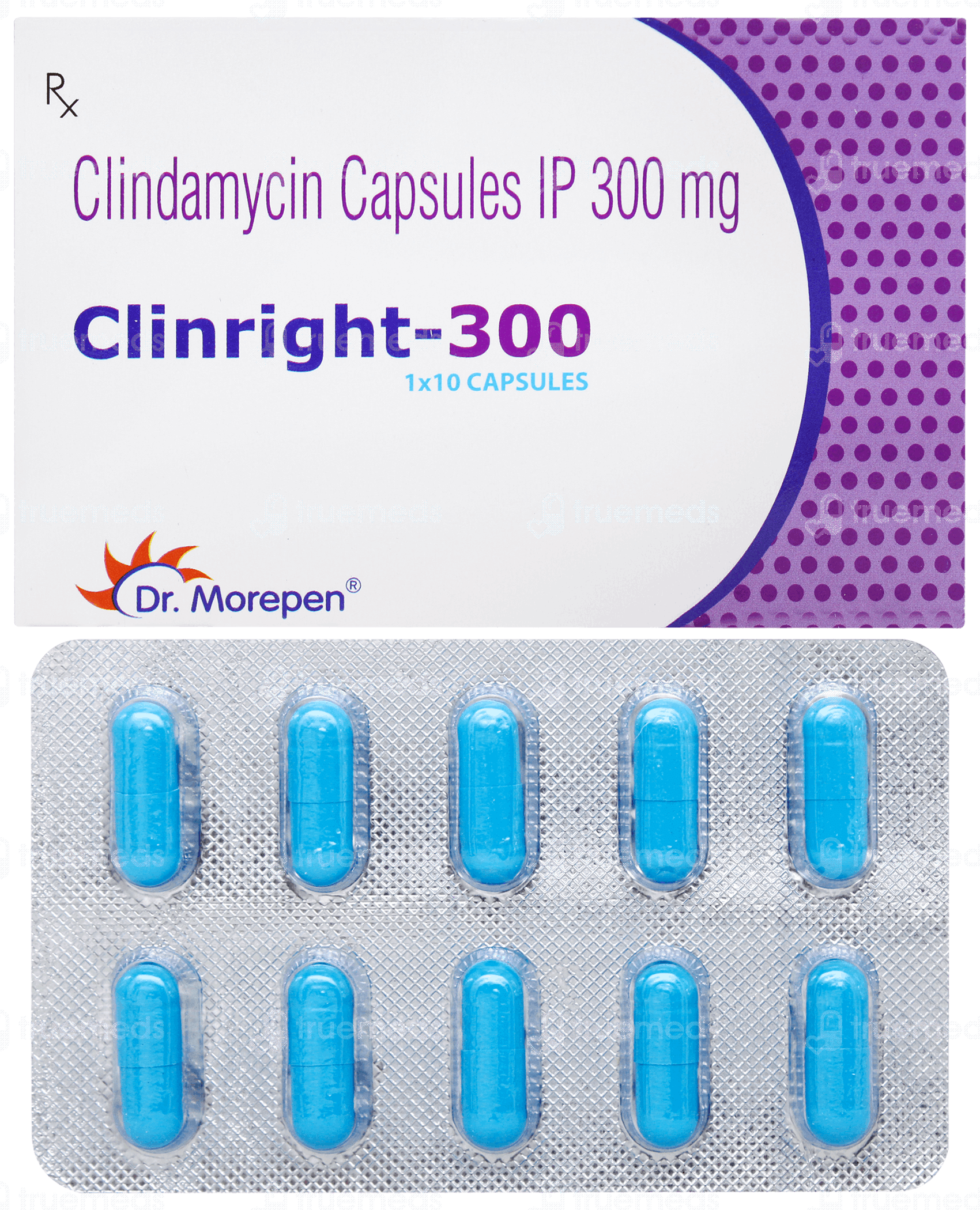 Clinright 300 Mg Capsule 10 - Uses, Side Effects, Dosage, Price | Truemeds