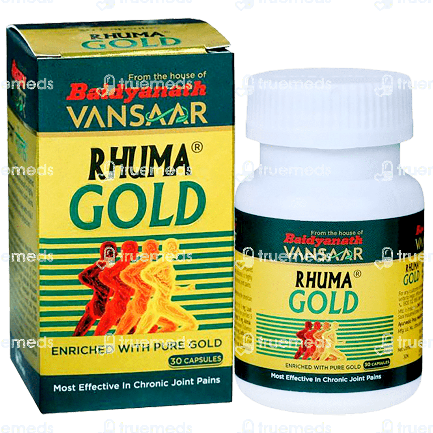 Baidyanath Rhuma Gold Capsule 30 - Uses, Side Effects, Dosage, Price ...