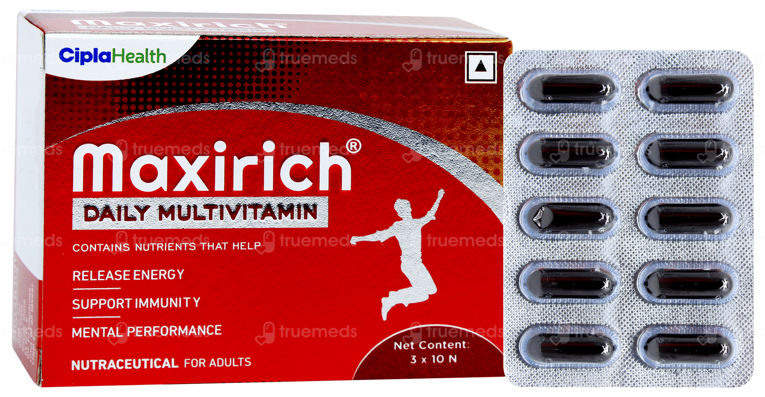 Maxirich Daily Multivitamin Capsule 10 - Uses, Side Effects, Dosage, Price | Truemeds