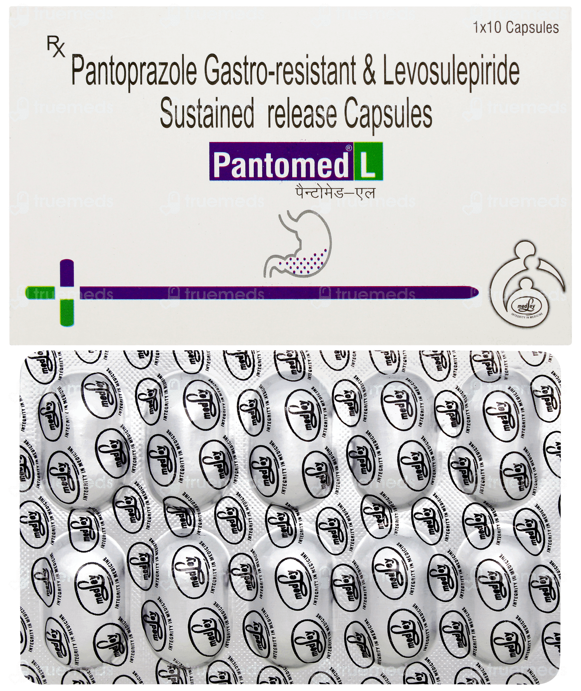 Pantomed L Capsule 10 - Uses, Side Effects, Dosage, Price | Truemeds