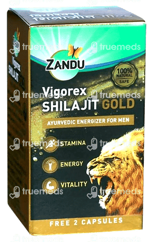 Zandu Vigorex Shilajit Gold Capsule 22 - Uses, Side Effects, Dosage ...