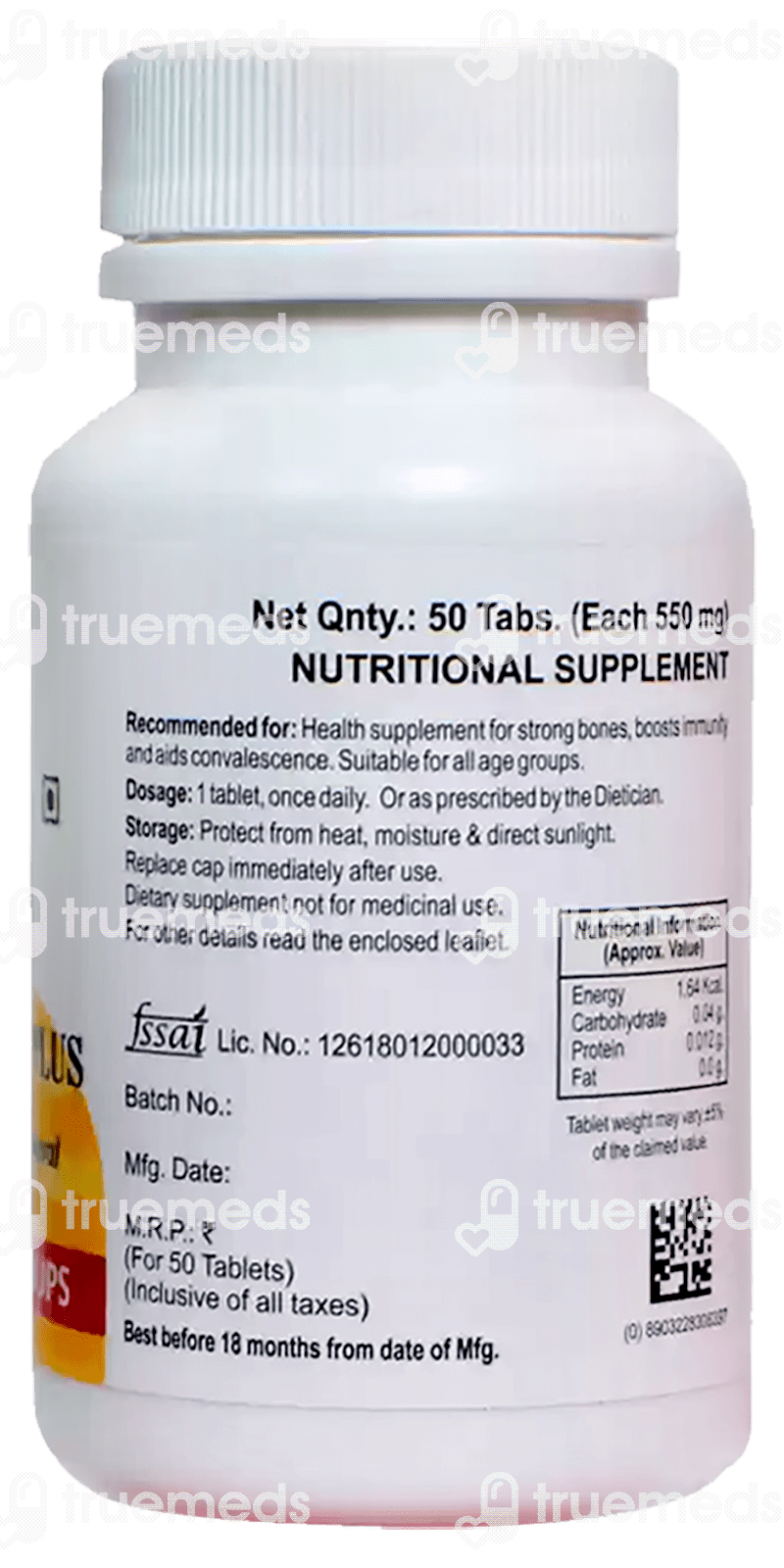 Baksons Vitamin D Plus Tablet 50 - Uses, Side Effects, Dosage, Price ...