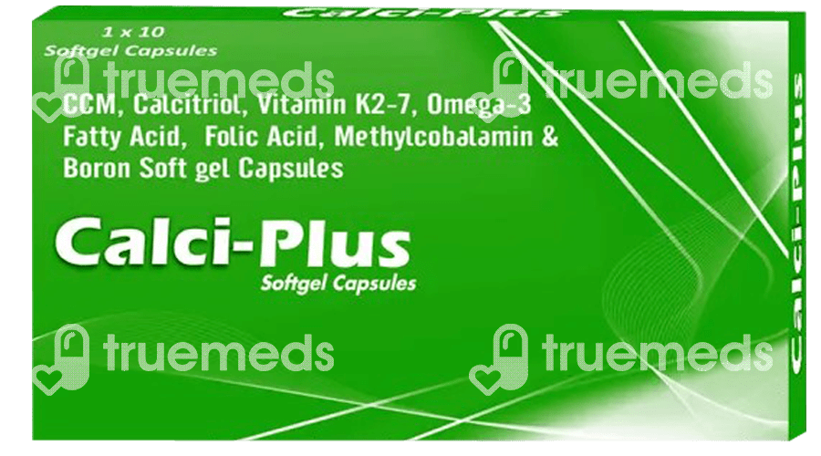 Calci Calci Plus Capsule 10 - Uses, Side Effects, Dosage, Price | Truemeds