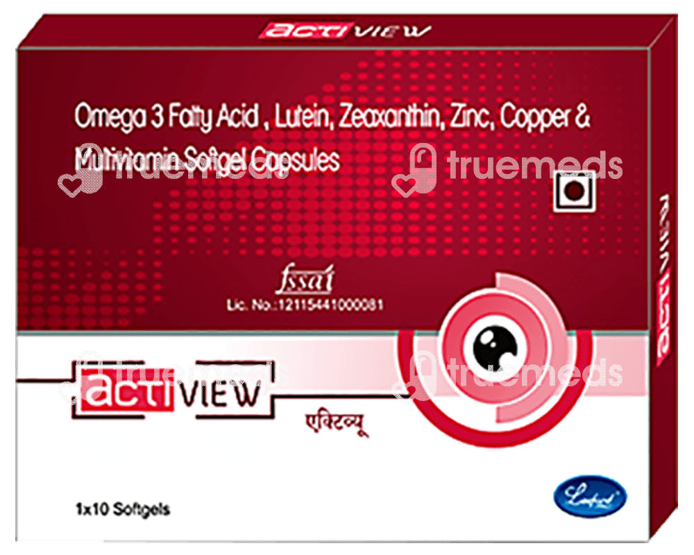 Actiview Softgel Capsule 10 - Uses, Side Effects, Dosage, Price | Truemeds