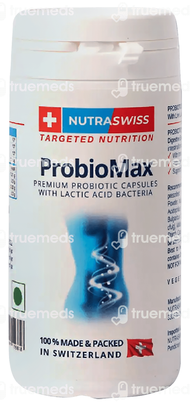 Nutraswiss Probiomax With Lacti Acid Bacteria Capsule 60 - Uses, Side ...