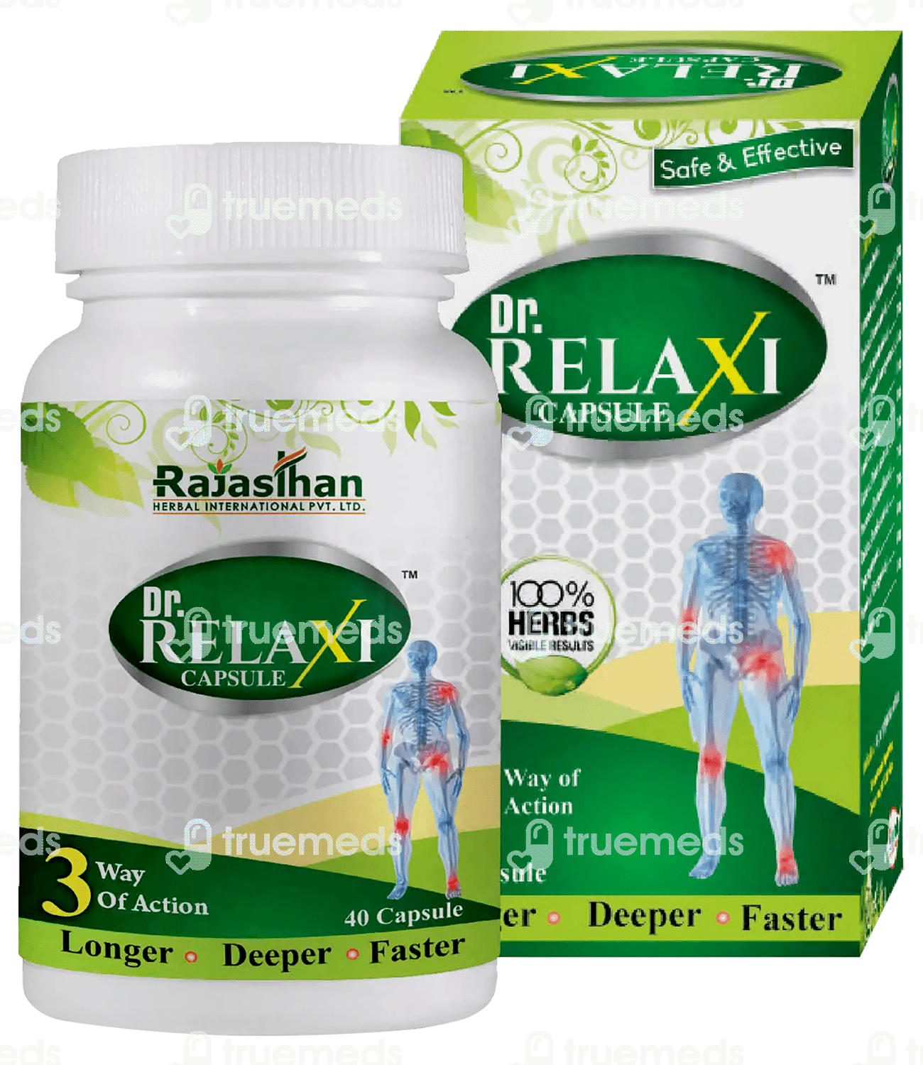 Dr Relaxi Rajasthan Capsules 40 - Uses, Side Effects, Dosage, Price ...