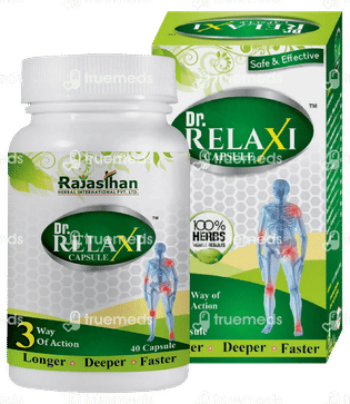 Dr Relaxi Rajasthan Capsules 40 - Uses, Side Effects, Dosage, Price ...