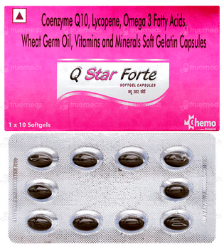 Q Star Forte Capsule 10 - Uses, Side Effects, Dosage, Price | Truemeds