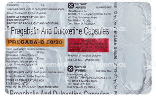 Pregaba D 5020 Mg Capsule 10 - Uses, Side Effects, Dosage, Price | Truemeds