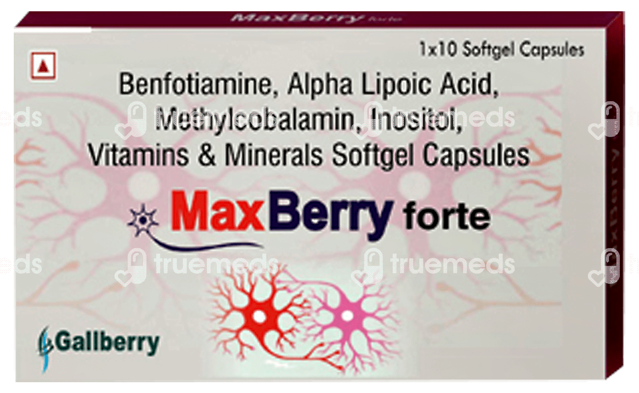 Maxberry Forte Capsule 10 - Uses, Side Effects, Dosage, Price | Truemeds