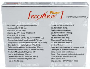 Recharge Plus Capsule 10 - Uses, Side Effects, Dosage, Price | Truemeds