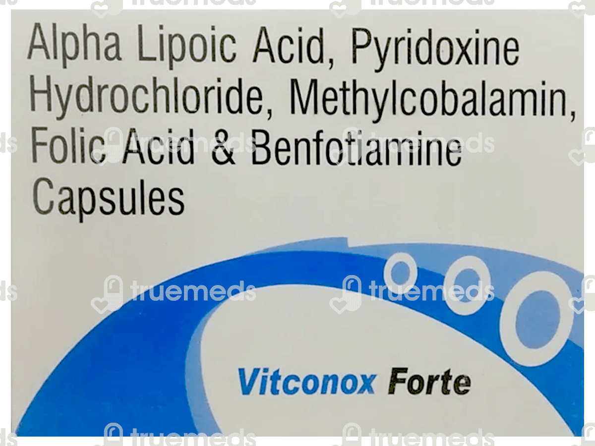 Vitconox Forte Capsule 10 - Uses, Side Effects, Dosage, Price | Truemeds