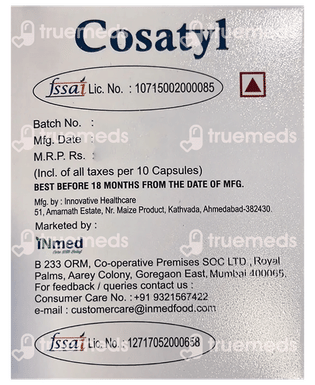 Cosatyl Softgel Capsule 10 - Uses, Side Effects, Dosage, Price | Truemeds