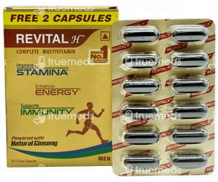 Revital H Men Capsule 12 - Uses, Side Effects, Dosage, Price | Truemeds