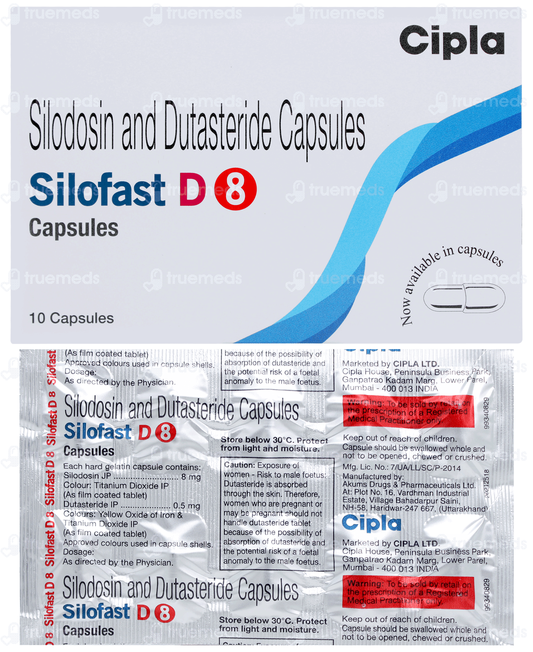 Dutasteride + Silodosin | Uses, Side Effects & Medicines | Truemeds