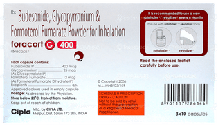 Foracort G 400 Rotacap 30 - Uses, Side Effects, Dosage, Price | Truemeds