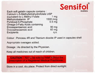 Sensifol Capsule 15 - Uses, Side Effects, Dosage, Price | Truemeds