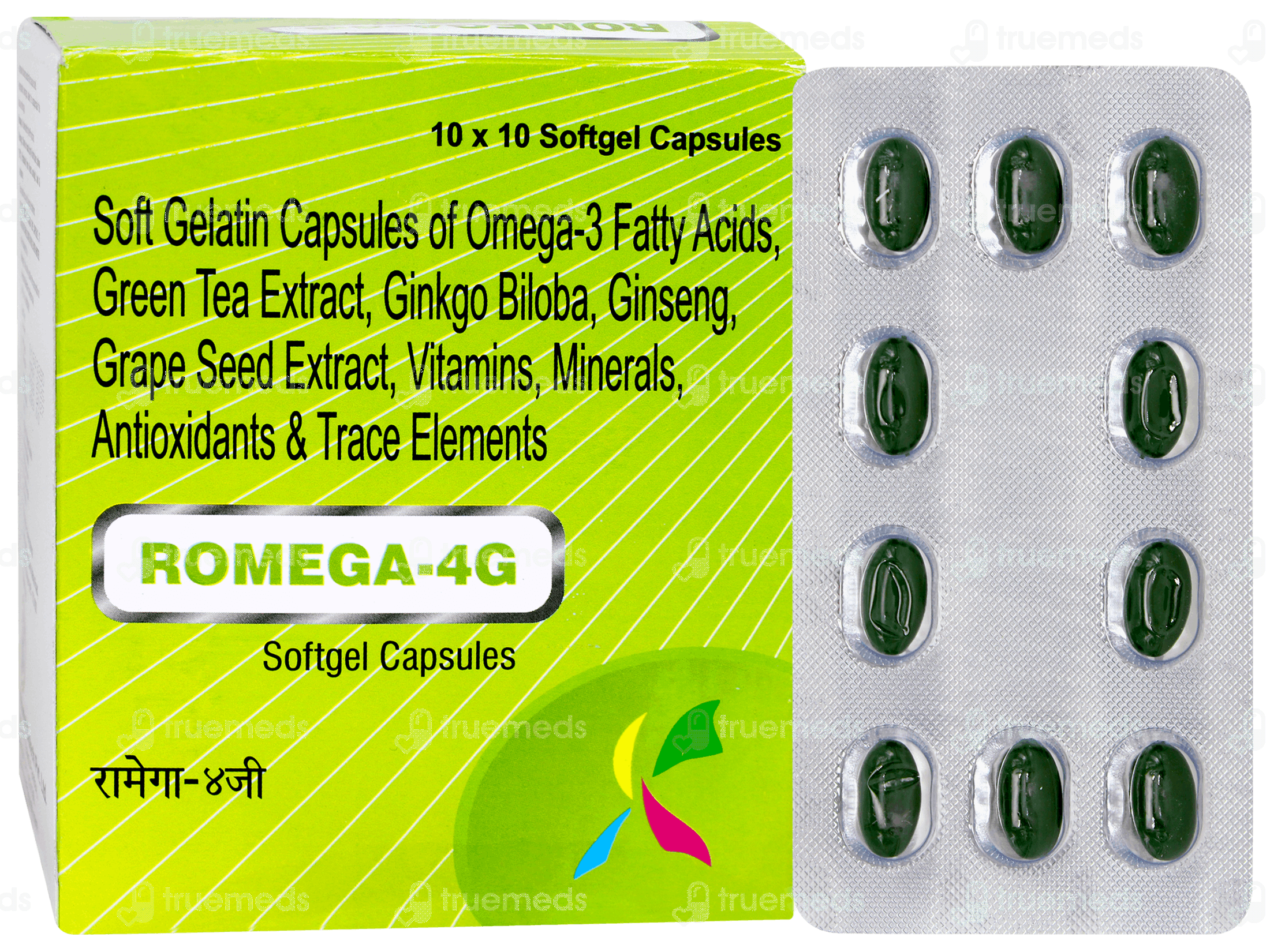 Romega 4g Softgel Capsule 10 - Uses, Side Effects, Dosage, Price | Truemeds
