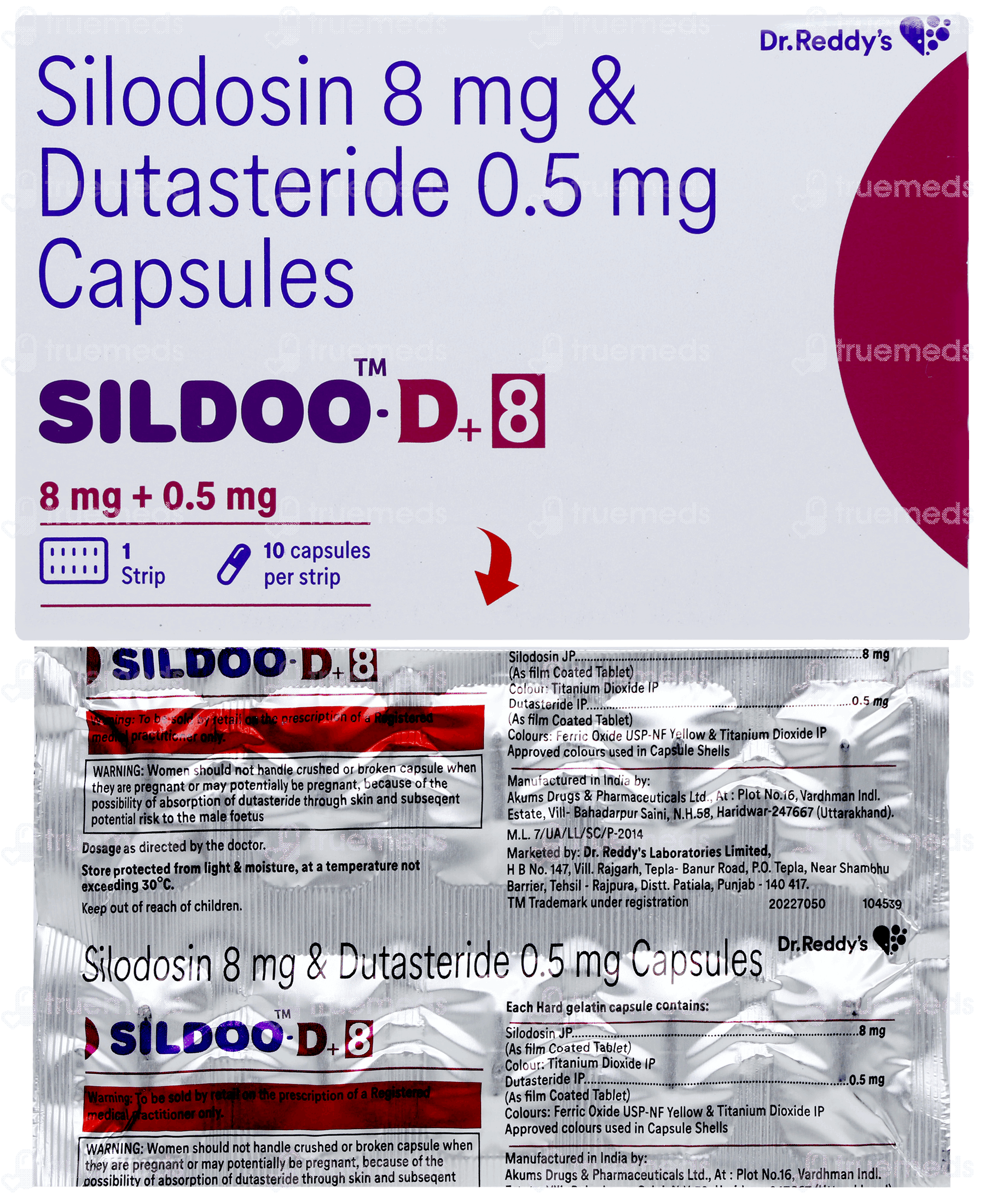 Sildoo D Plus 8 Mg Capsule 10 - Uses, Side Effects, Dosage, Price ...