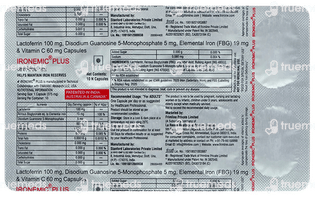 Ironemic Plus Capsule 10 - Uses, Side Effects, Dosage, Price | Truemeds