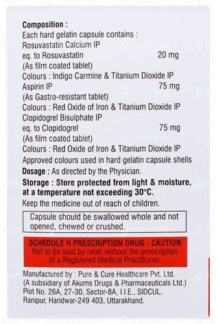 Rosuren Gold 20 Capsule 10 - Uses, Side Effects, Dosage, Price | Truemeds