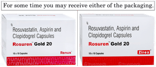 Rosuren Gold 20 Capsule 10 - Uses, Side Effects, Dosage, Price | Truemeds
