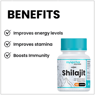 Myupchar Ayurveda Urjas Shilajit Capsule 60 - Uses, Side Effects ...