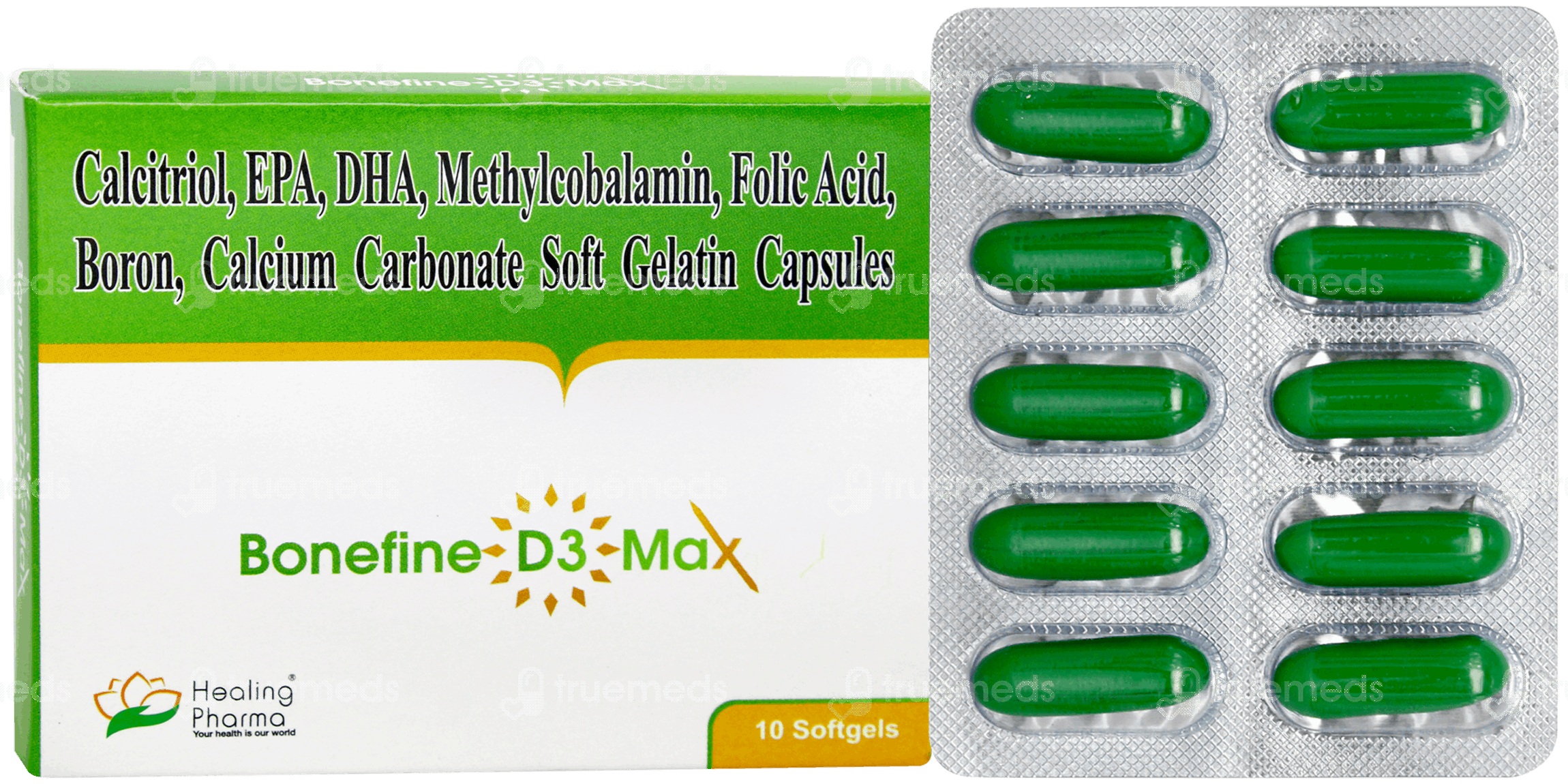 Bonefine D3 Max Capsule 10 - Uses, Side Effects, Dosage, Price | Truemeds