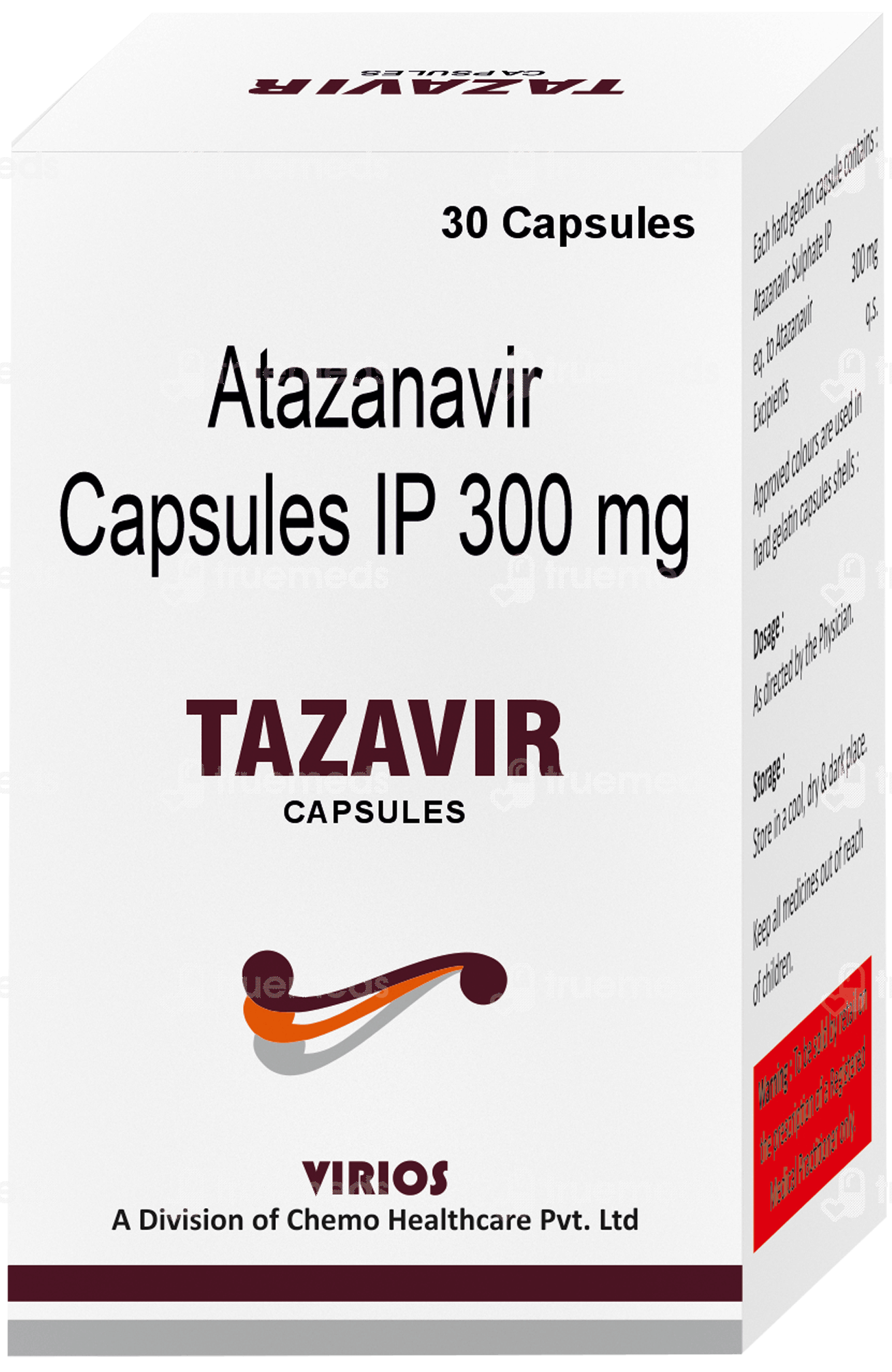 Tazavir Capsule 30 - Uses, Side Effects, Dosage, Price | Truemeds