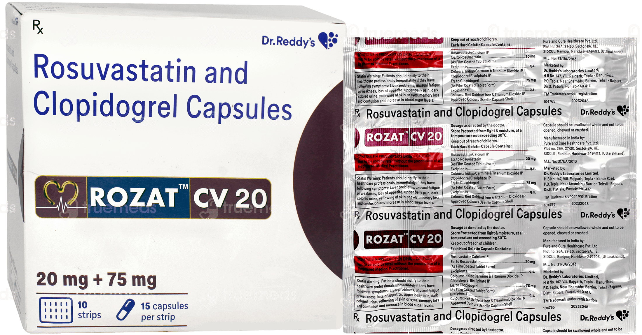 Rozat Cv 20 Capsule 15 - Uses, Side Effects, Dosage, Price | Truemeds