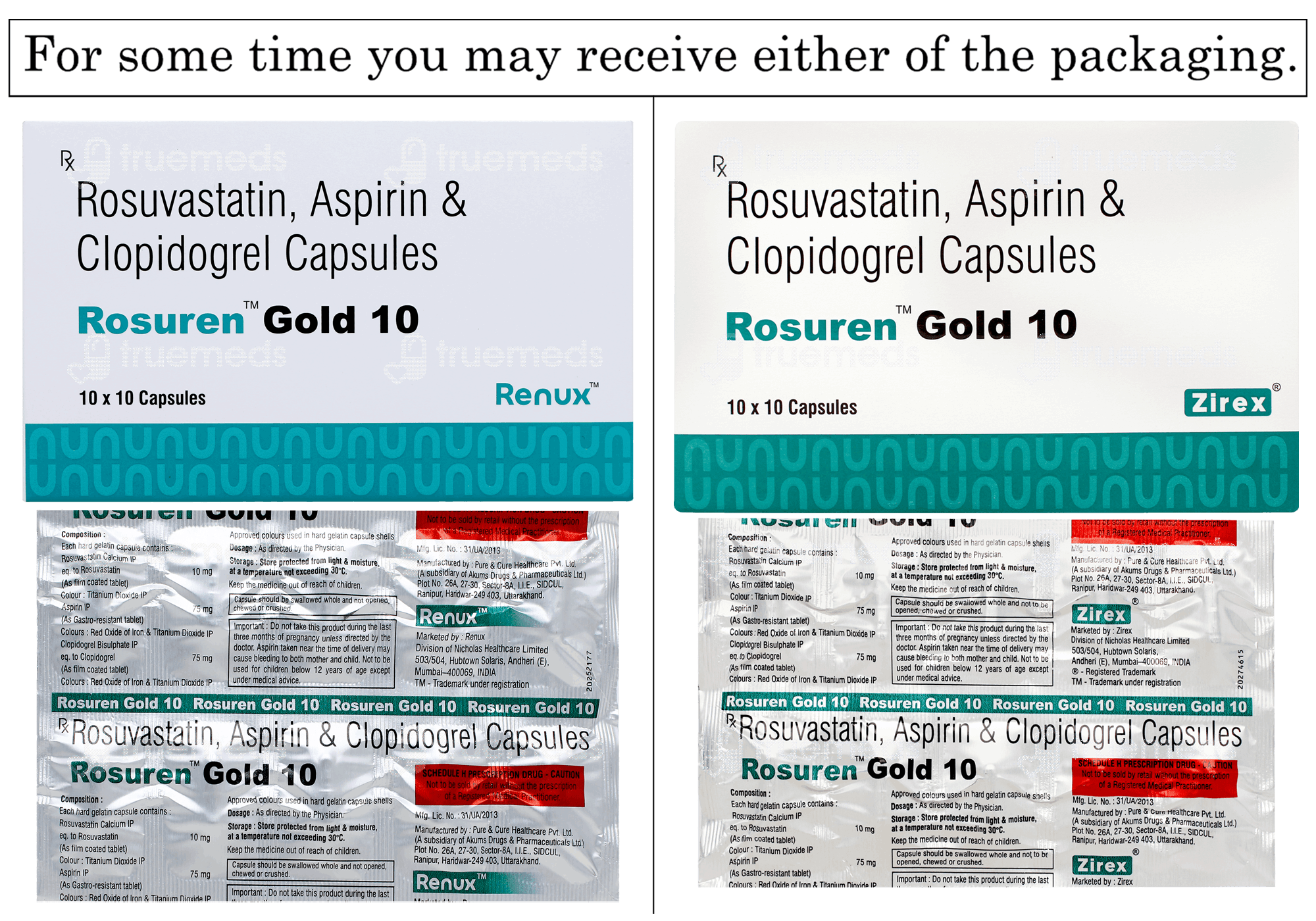 Rosuren Gold 10 Capsule 10: Uses, Side Effects, Price & Substitutes