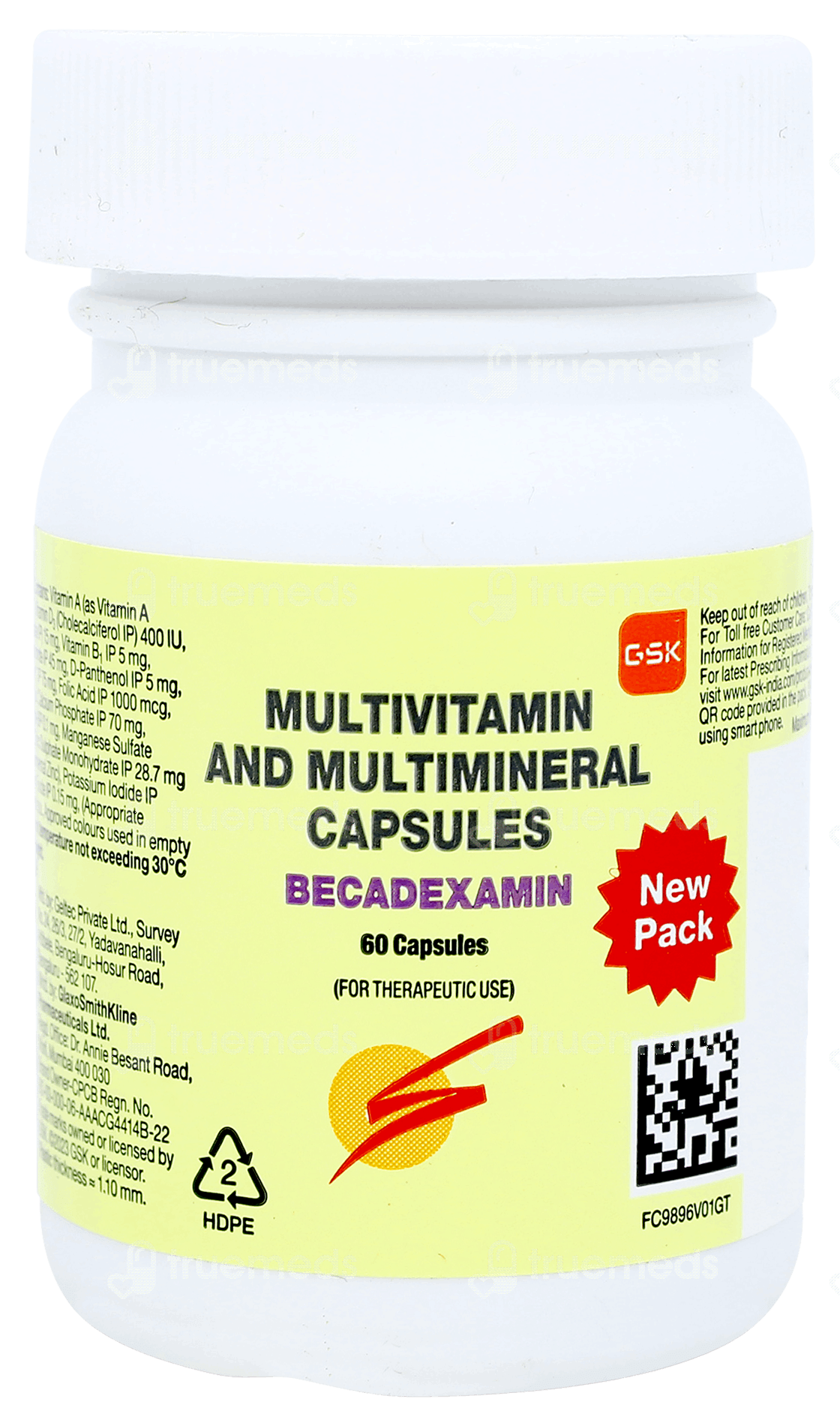 Becadexamin Capsule 60 - Uses, Side Effects, Dosage, Price | Truemeds