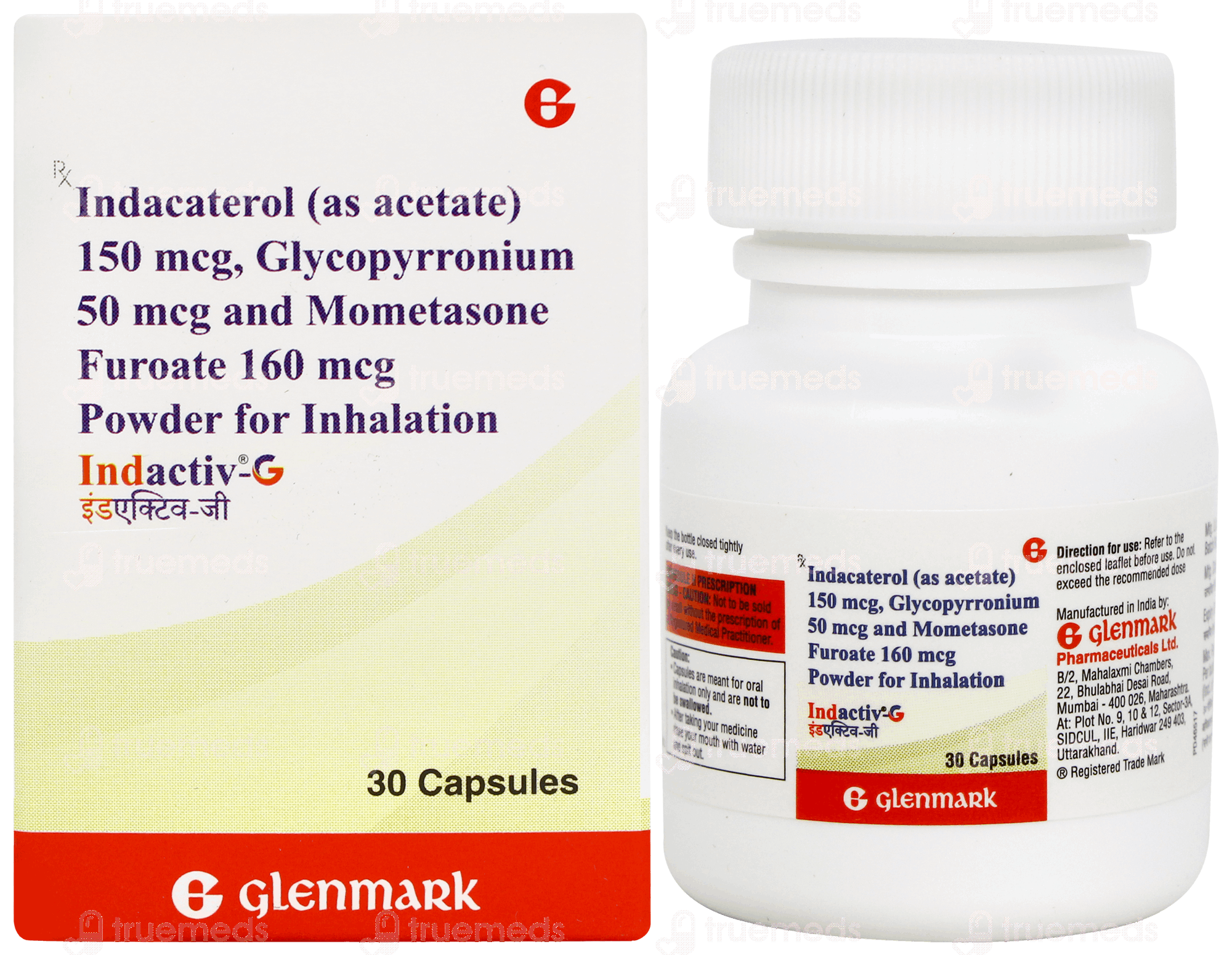 Indactiv G Capsule 30 - Uses, Side Effects, Dosage, Price | Truemeds