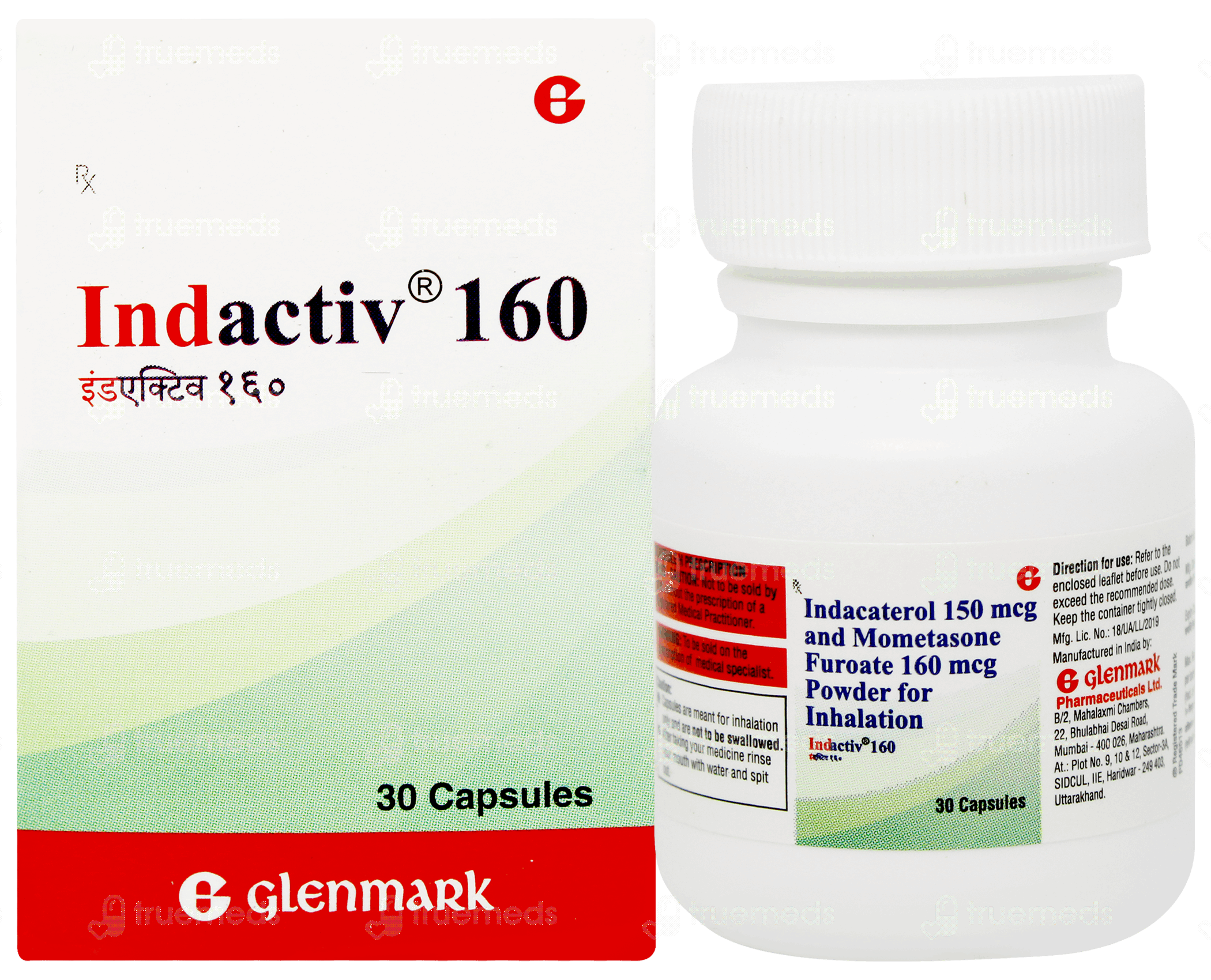Indactiv 160 Capsule 30 - Uses, Side Effects, Dosage, Price | Truemeds