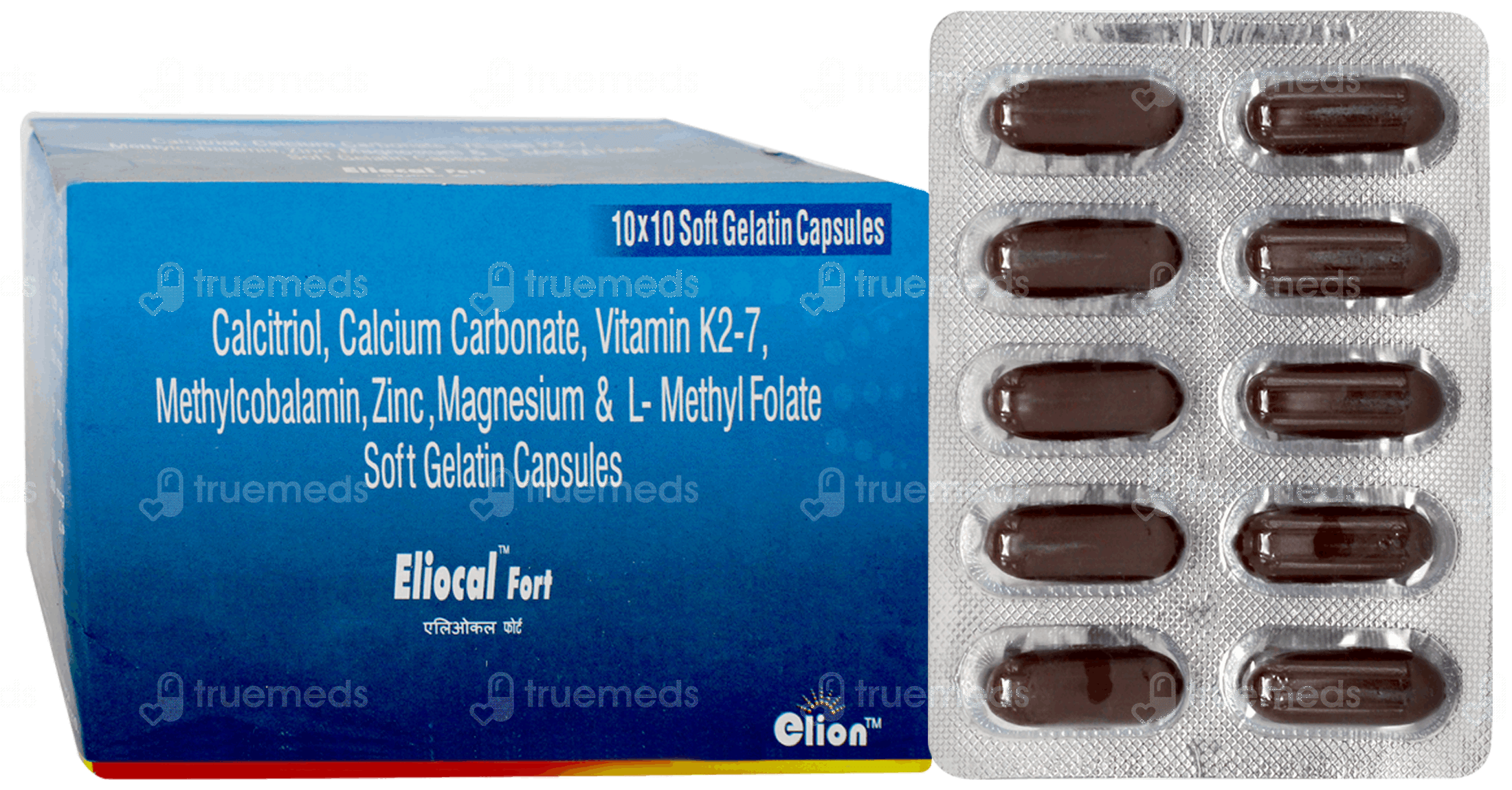 Eliocal Fort Capsule 10 - Uses, Side Effects, Dosage, Price | Truemeds