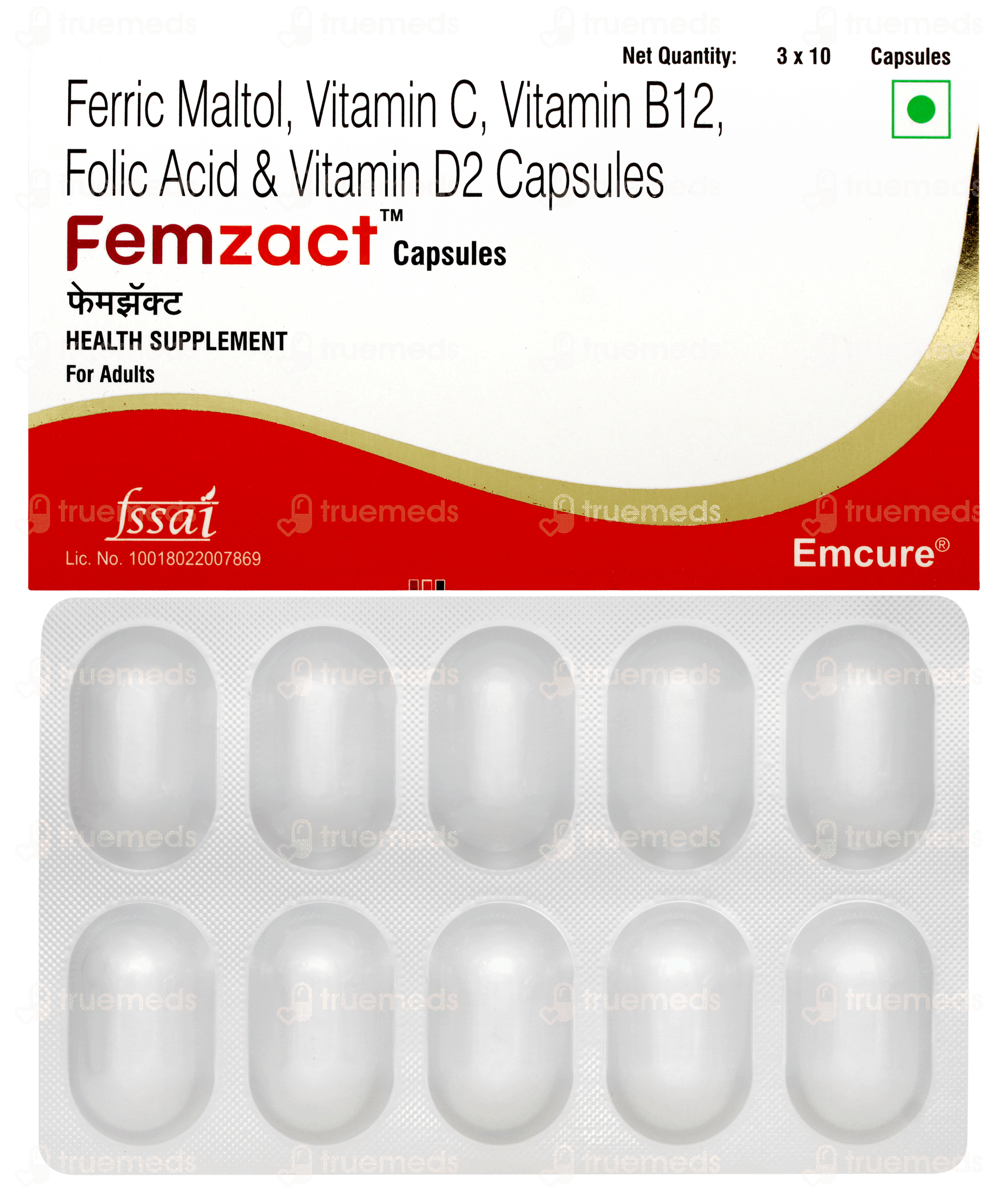 Femzact Capsule 10 - Uses, Side Effects, Dosage, Price | Truemeds