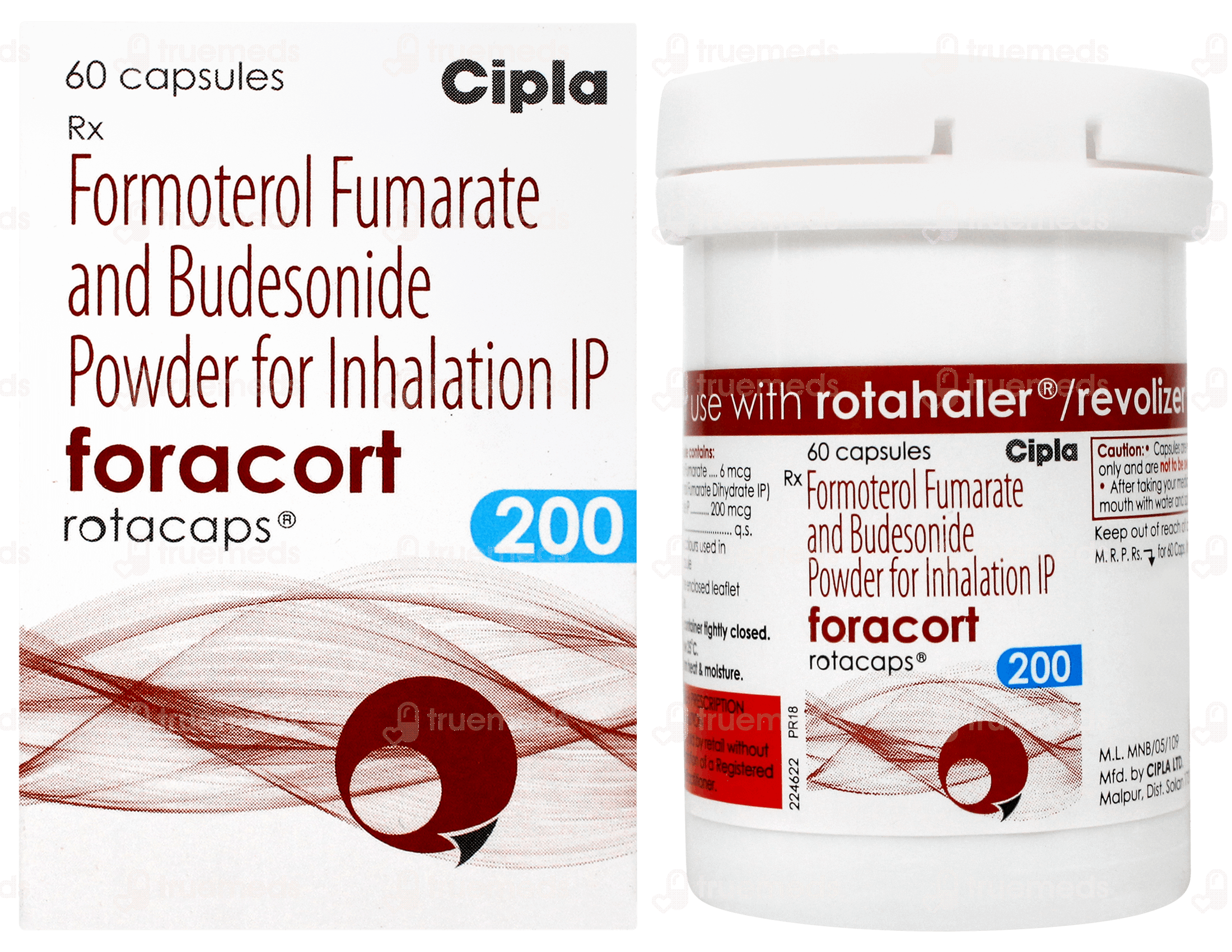 Foracort 200 Rotacaps 60 - Uses, Side Effects, Dosage, Price | Truemeds