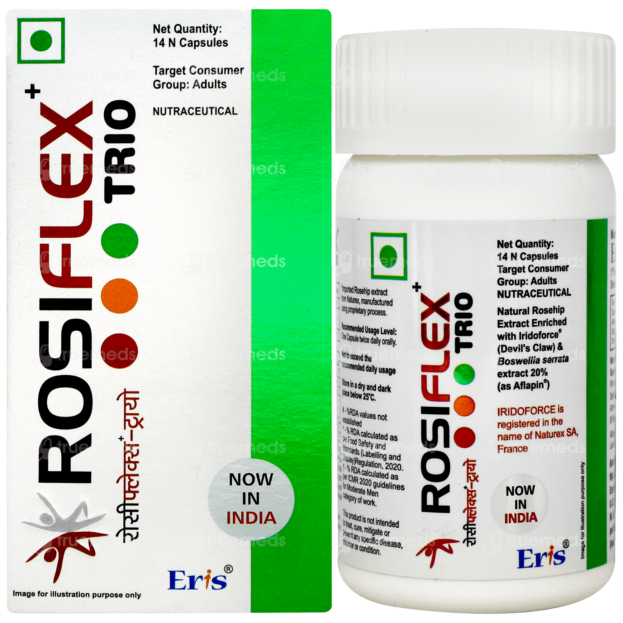 Rosiflex Trio Capsule 14 - Uses, Side Effects, Dosage, Price | Truemeds