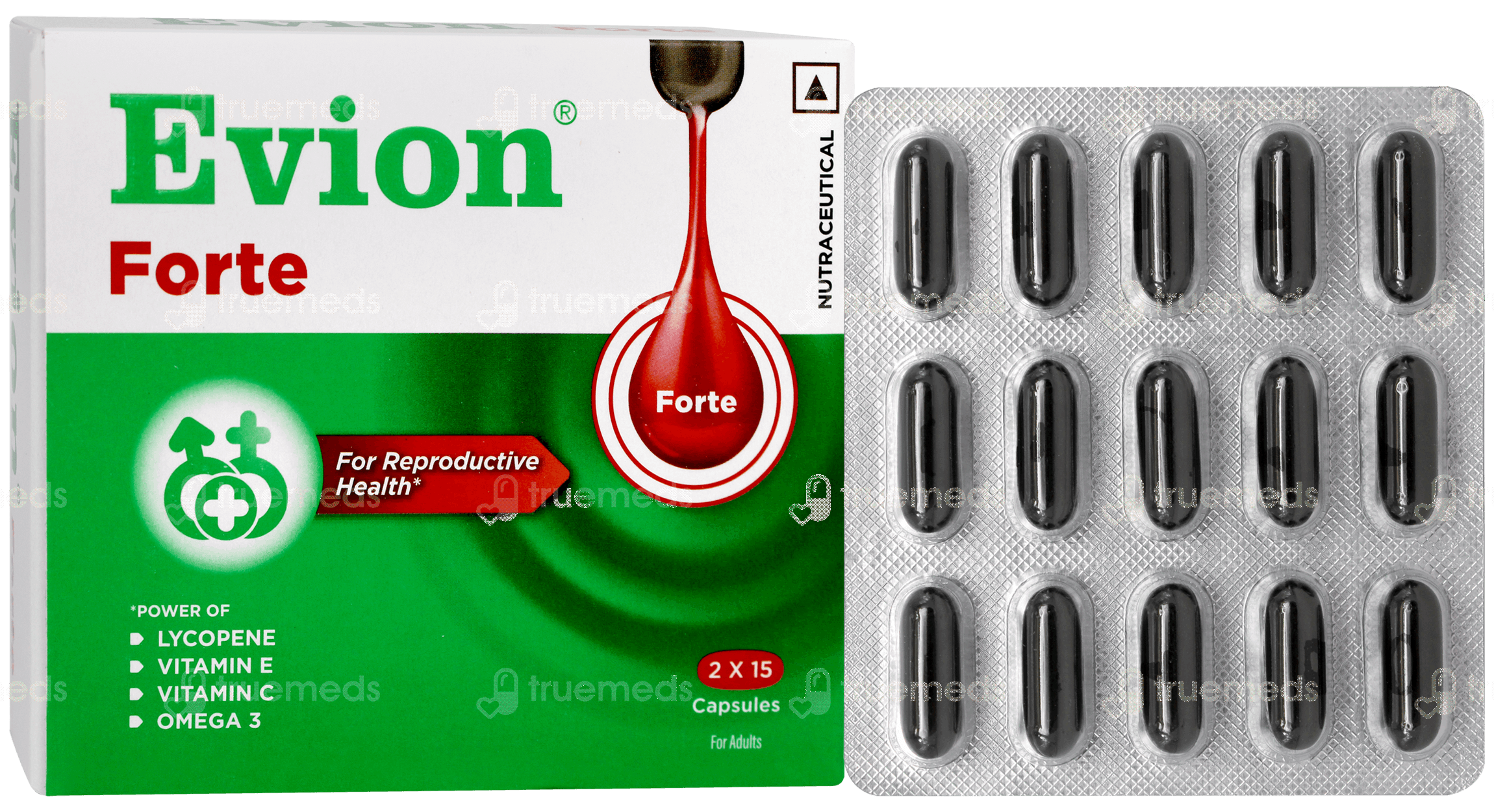 Evion Forte Capsule 15 - Uses, Side Effects, Dosage, Price | Truemeds