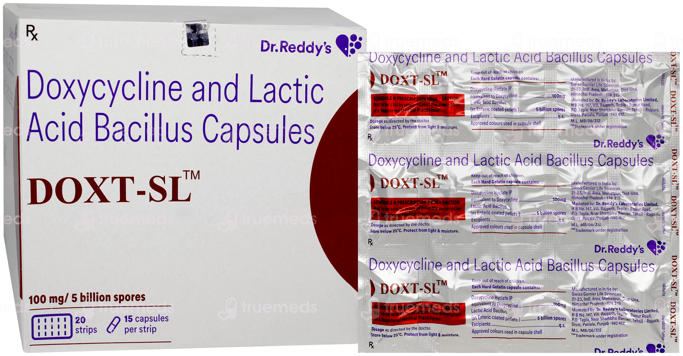 Doxt Sl Capsule 15 - Uses, Side Effects, Dosage, Price | Truemeds