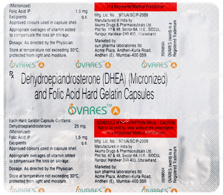 Ovares A Capsule 15 - Uses, Side Effects, Dosage, Price | Truemeds