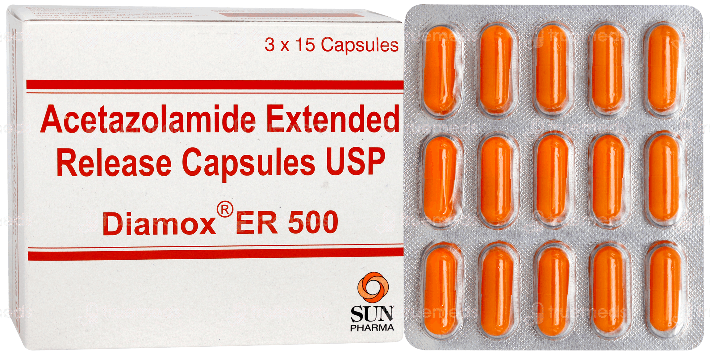 Diamox Er 500 Mg Capsule 15 - Uses, Side Effects, Dosage, Price | Truemeds