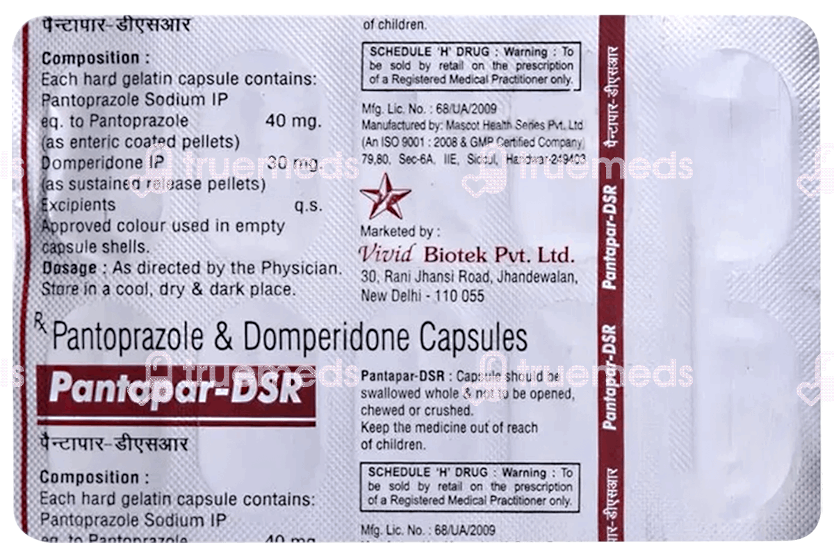 Pantapar Dsr Capsule: Uses, Side Effects, Price & Substitutes