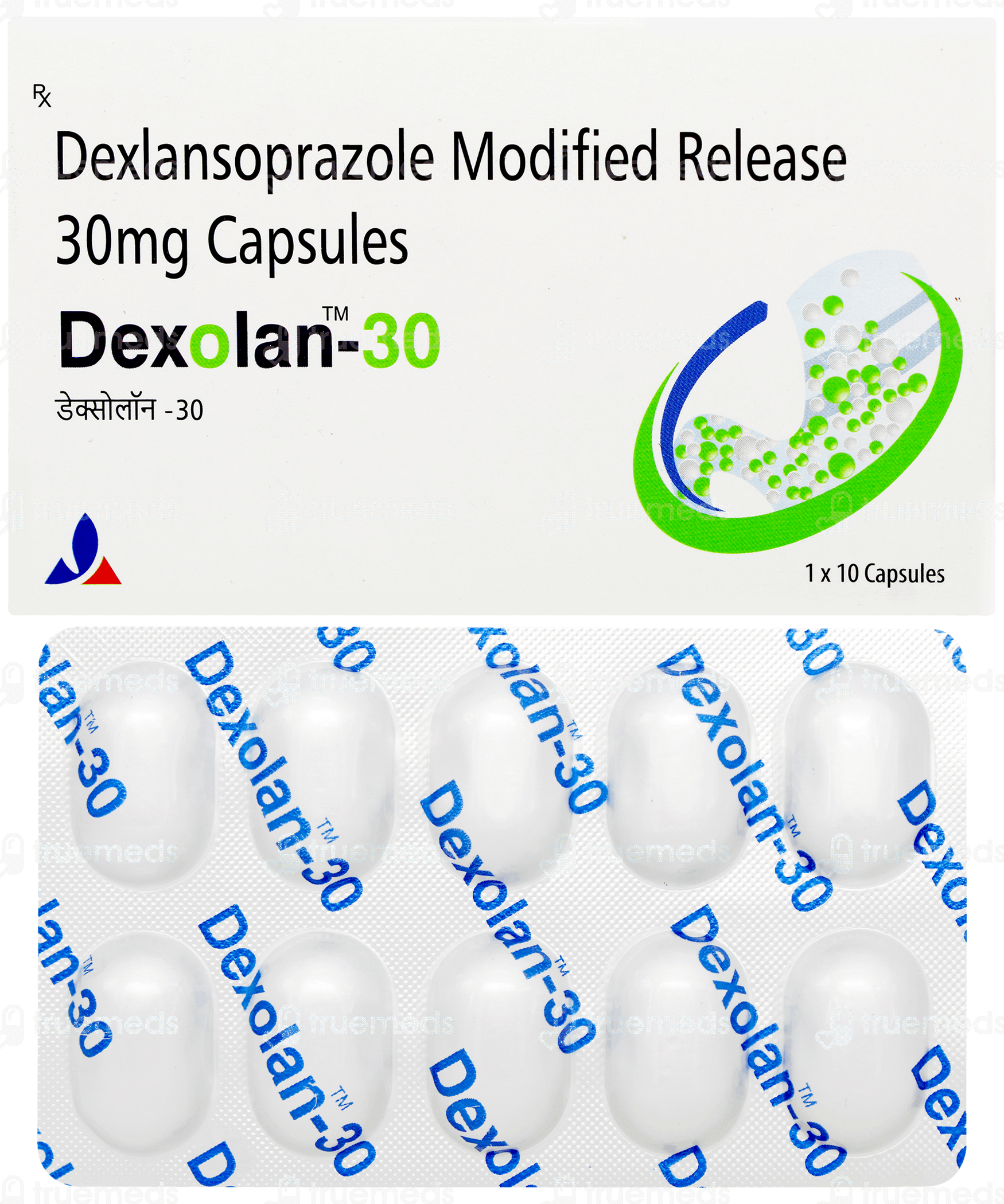 Dexolan 30 Capsule 10 - Uses, Side Effects, Dosage, Price | Truemeds
